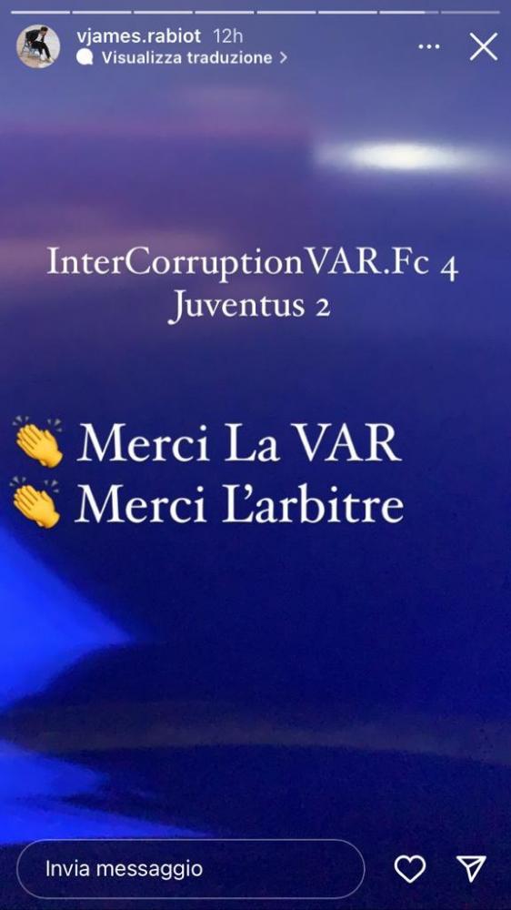 Foto Il Fratello Di Rabiot Provoca Sui Social Intercorruzione Var